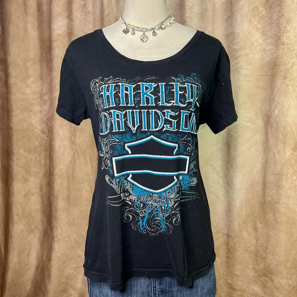 Harley-Davidson | Tops | Harley Davidson Indie Grunge Tshirt Cap Sleeve ...
